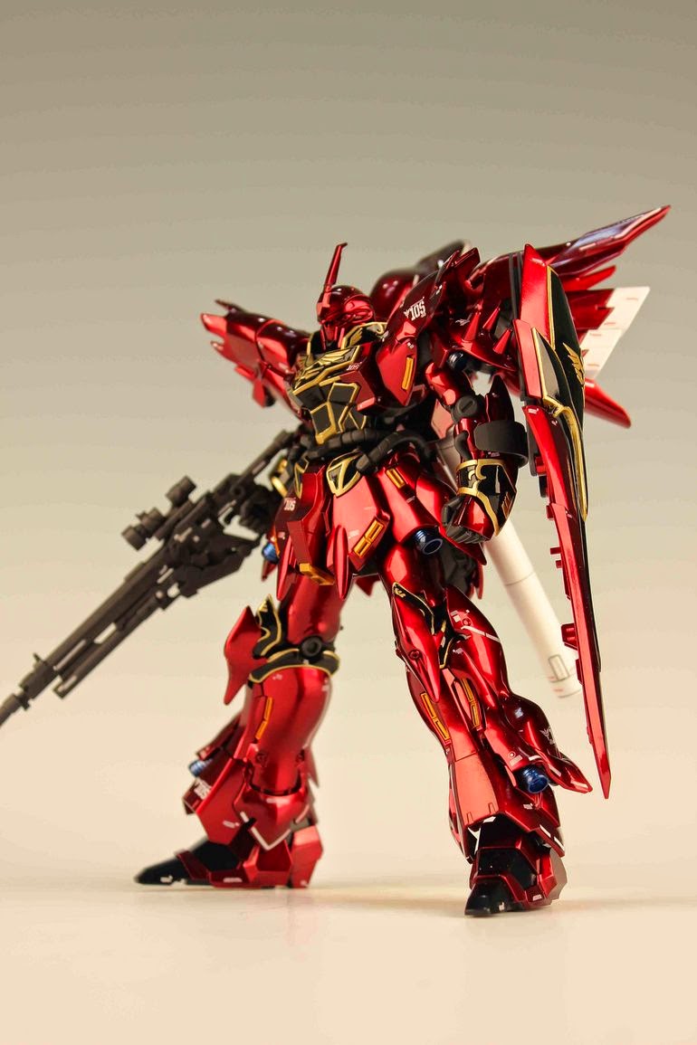 HGUC 1/144 Sinanju "Titanium Finish" Custom Build