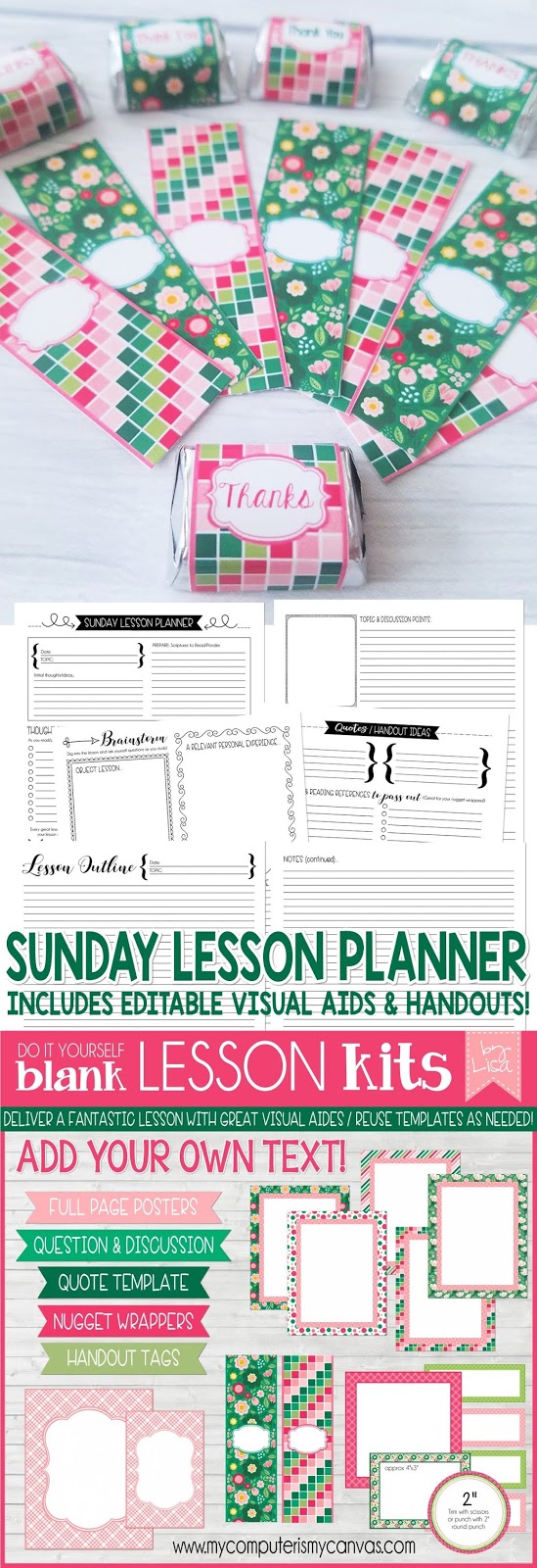 All About Our EDITABLE Sunday Lesson Kits - My Computer is My Canvas
