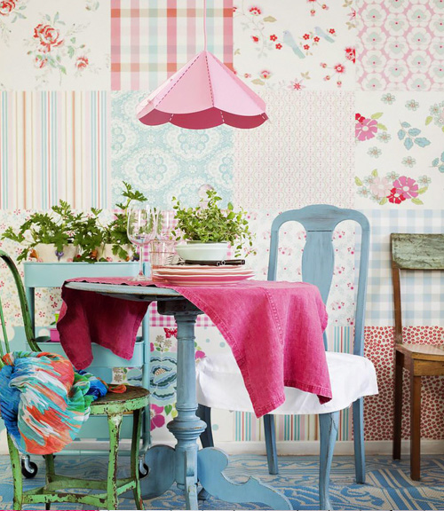 10 bellos ejemplos de paredes patchwork10 beautiful examples of ...