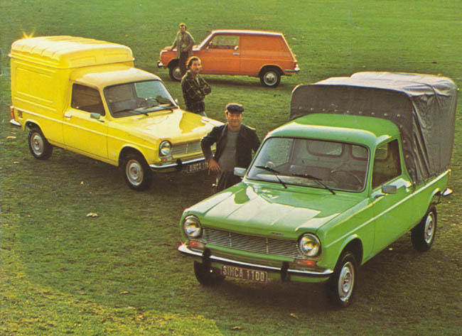 Algunos de los coches con los que crecí: Simca 1.100 VF. Furgoneta ...