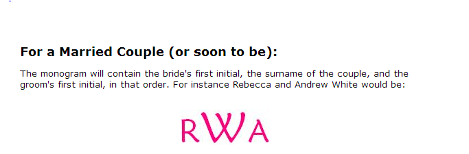 Monogram Etiquette, Rules And Examples » STRONGER