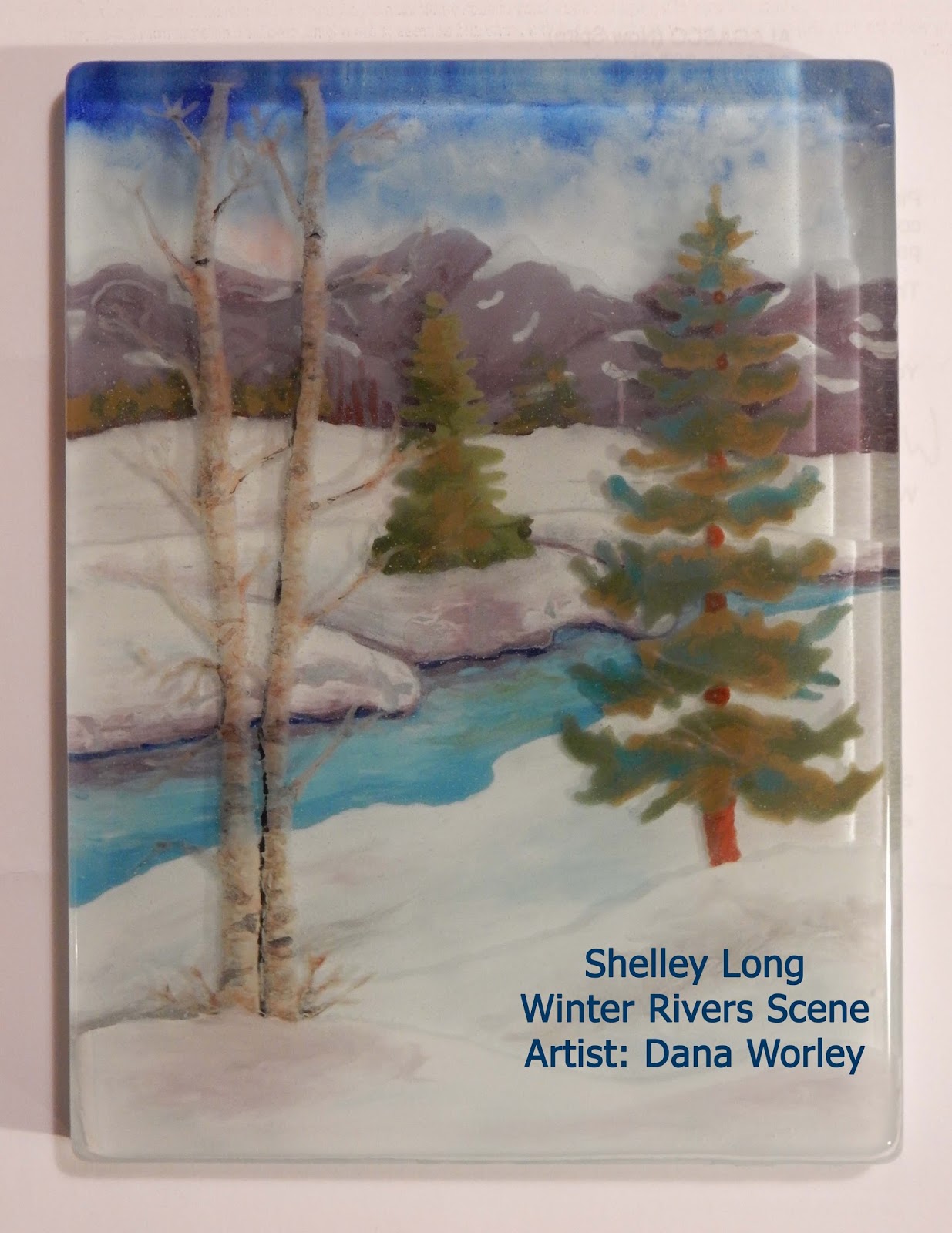 Fused Glass Painting Class with Shelley Long