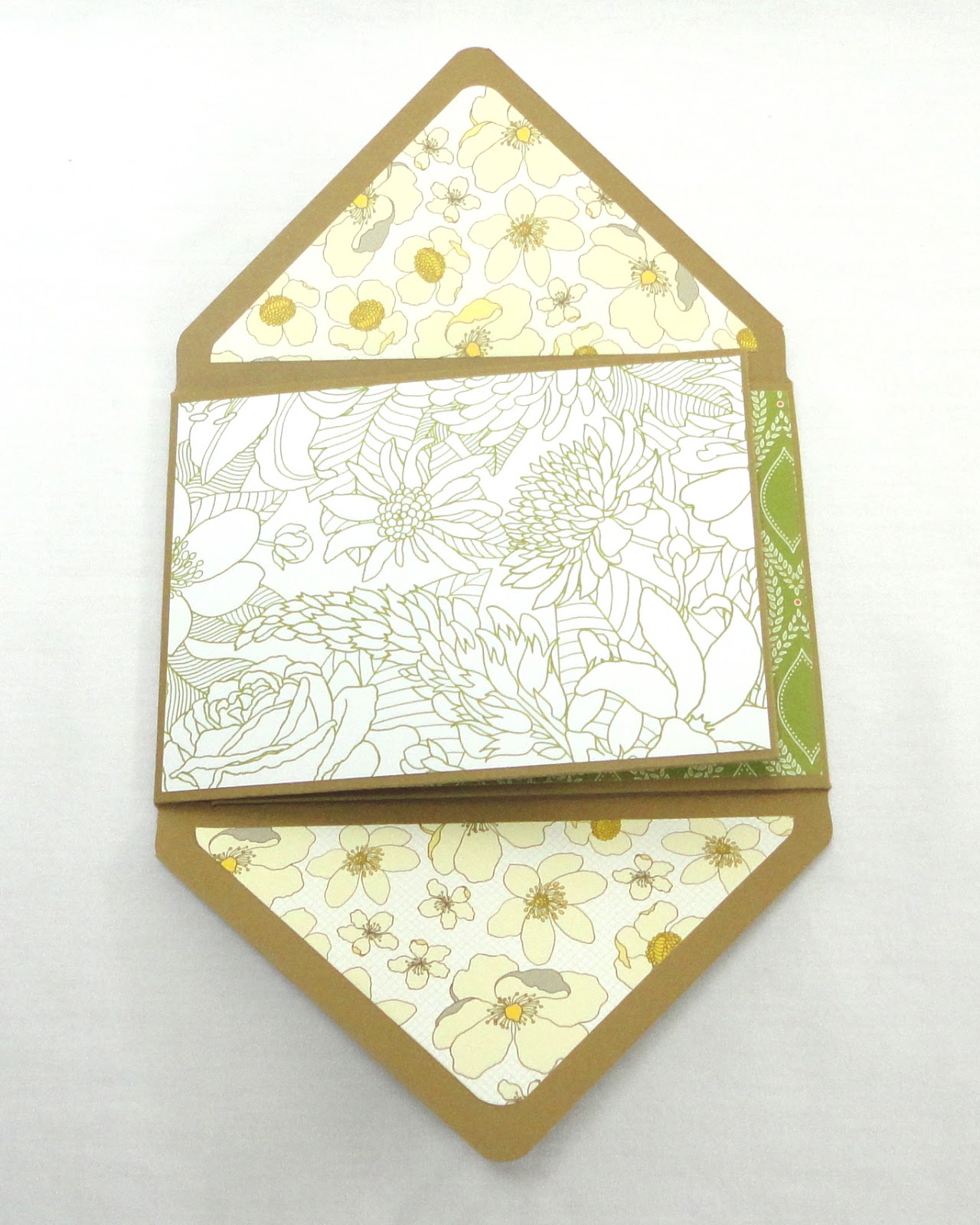 Stamp & Create With Sabrina: Envelope Punch Board Envelope Tri-Fold Folio