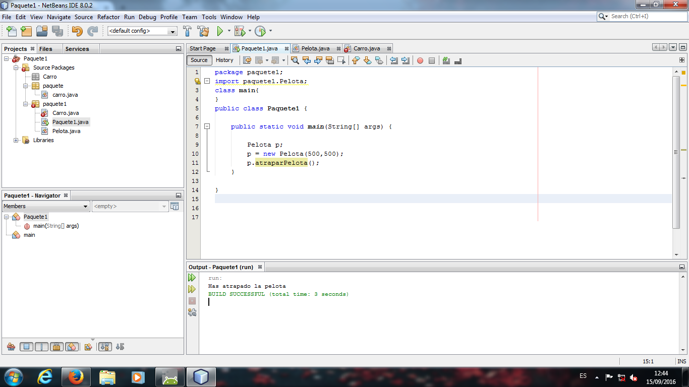Desarolla Software Utilizando Programacion Orientada a Objetos-3°A- AACH : Ejercicios de Pelota ...
