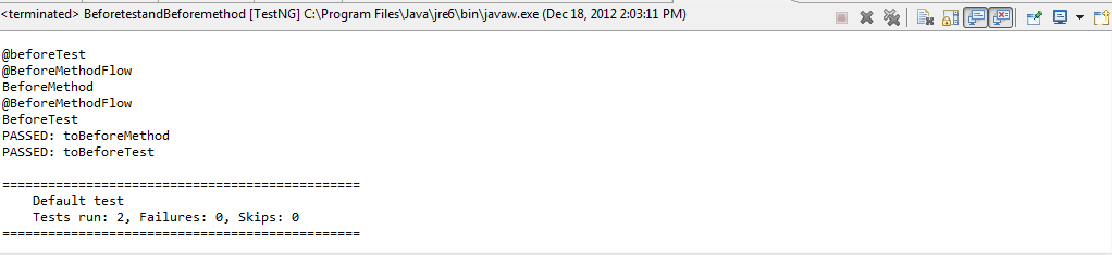 Bean Test: Difference between @BeforeTest and @BeforeMethod annotations ...