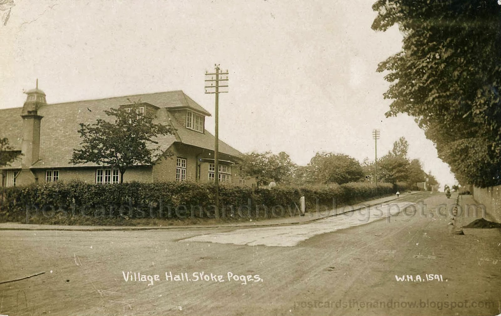 Postcards Then and Now: Stoke Poges Village Hall c1913