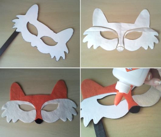 laurendy: DIY: Fox Mask on a Stick