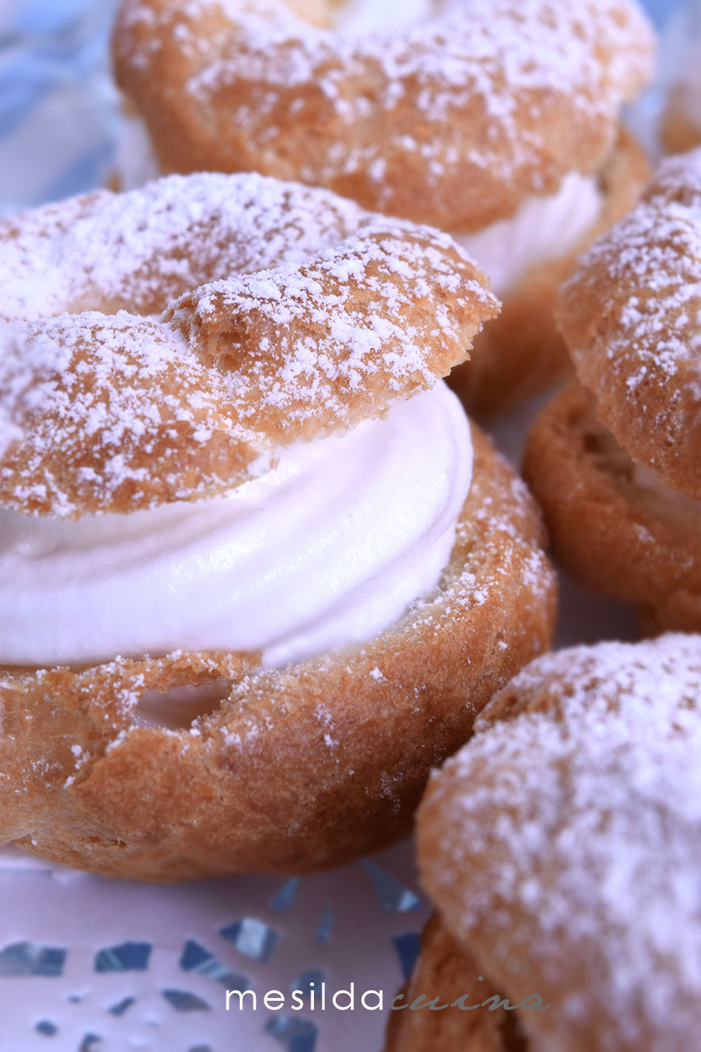 PASTELES DE MERENGUE CON MASA CHOUX - La cocina de Mesilda