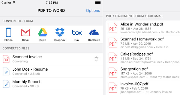 Cometdocs: PDF to Word (.docx) Converter for iOS and Android
