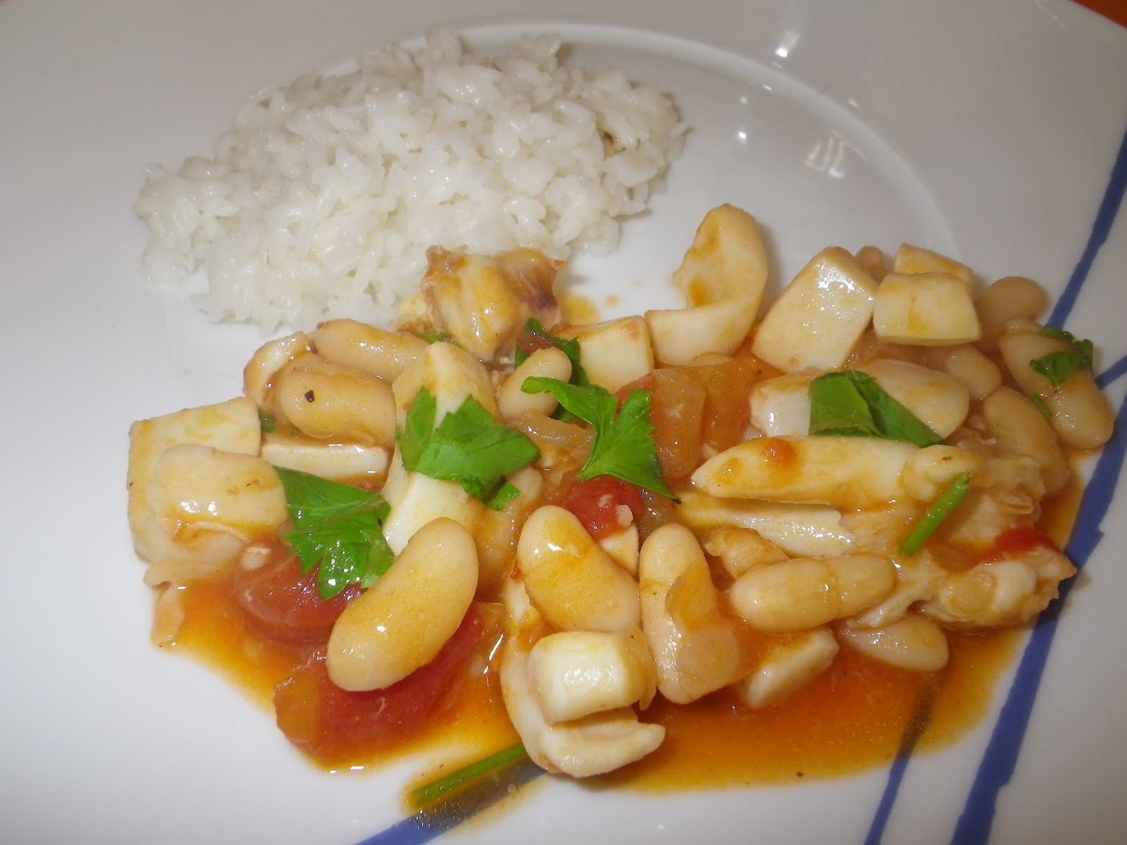 Ensaios culinarios: Feijoada de chocos