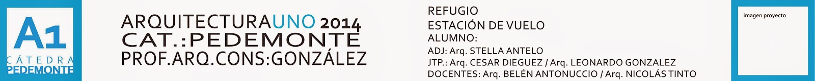 Cátedra Pedemonte - Arquitectura 1 - A1: Rotulo