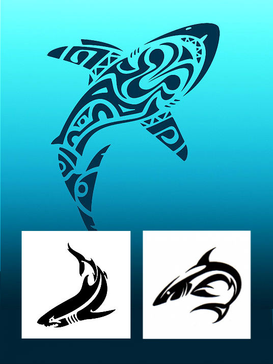 Hawaiian Shark Tattoo