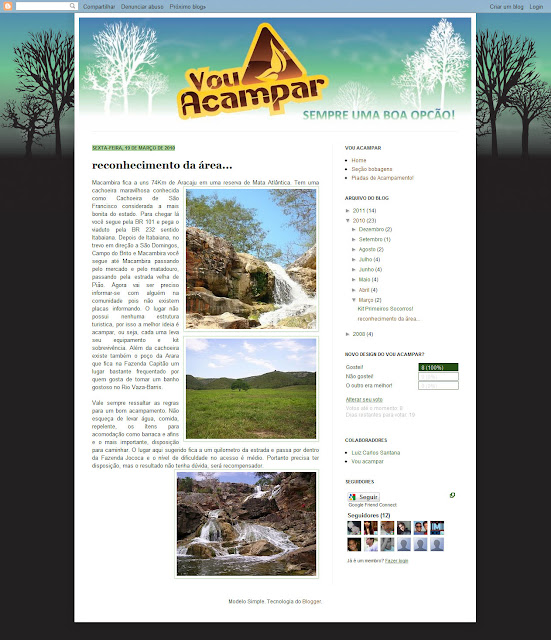 Mururu Design: Vou Acampar - Identidade Visual e Layout do blog