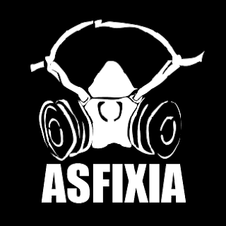 Logo y catálogo, "Asfixia"