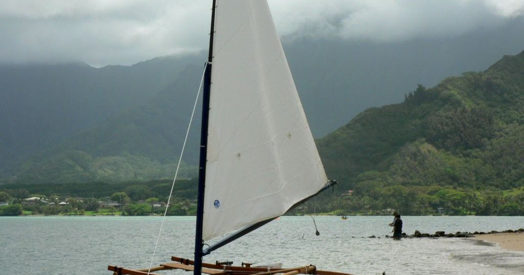 Hawaiian sailing canoe design ~ Pontoon boat model kit