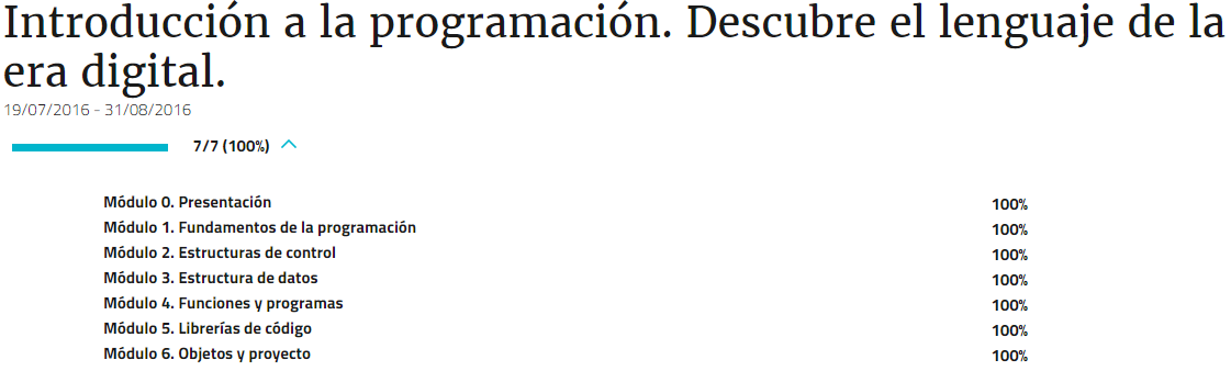 Francisco Javier Cervigon Ruckauer, Programación, Programming ...
