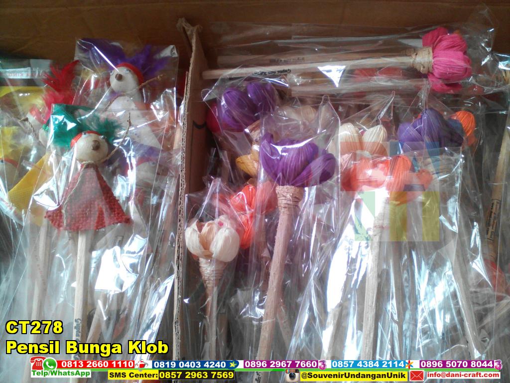 Pensil Bunga Klob | Souvenir Pernikahan
