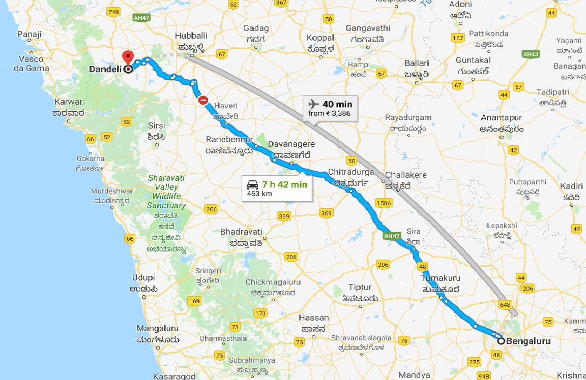 Roadtrip from Bangalore to Dandeli-Karwar-Gokarna-Yana-Joga-Murudeshwar