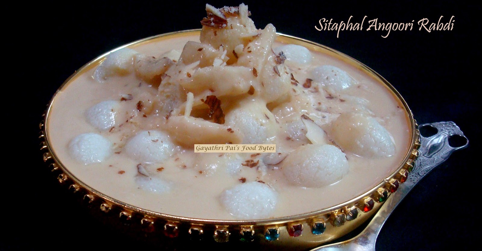 Gayathri Pai's Food Bytes: Sitaphal (Custard Apple) Angoori Rabdi ...