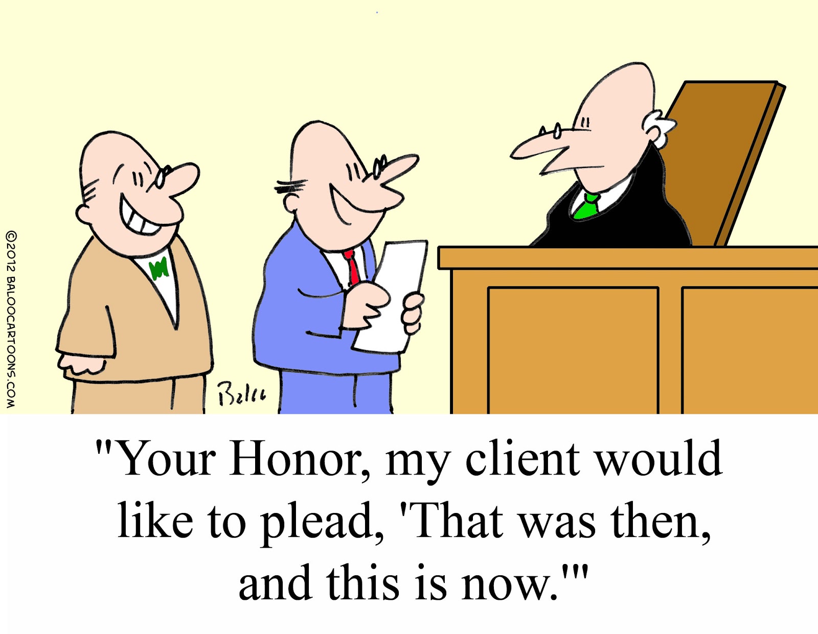 BALOO'S CARTOON BLOG: Trial cartoon