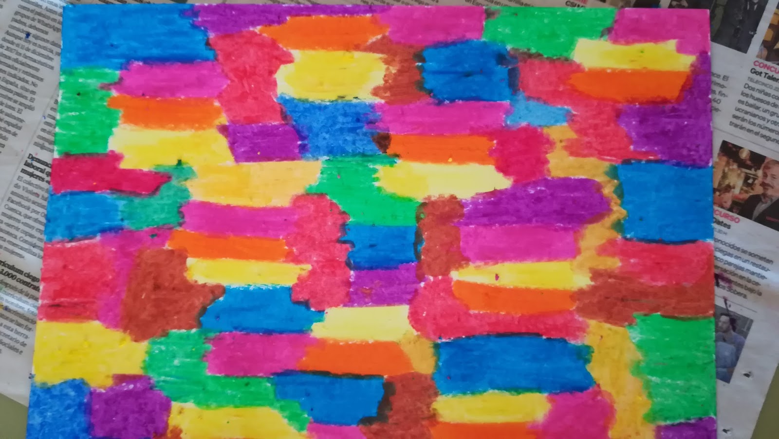 LEOART: Esgrafiado con ceras