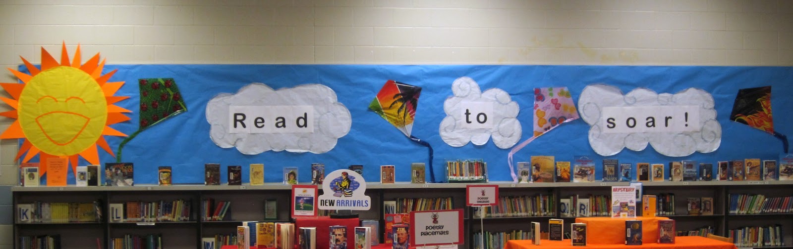 Spring Bulletin Board with Kites! - Library Learners