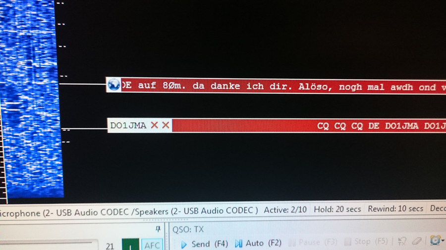 Dimi OH2DD: PSK31 Digimode yhteys ensimmäistä kertaa