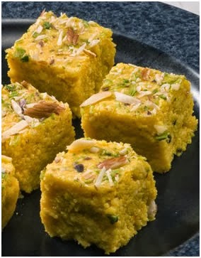 Kesar Burfi - Deepavalli Sweet Recipe - Diwali Festival Recipe ...