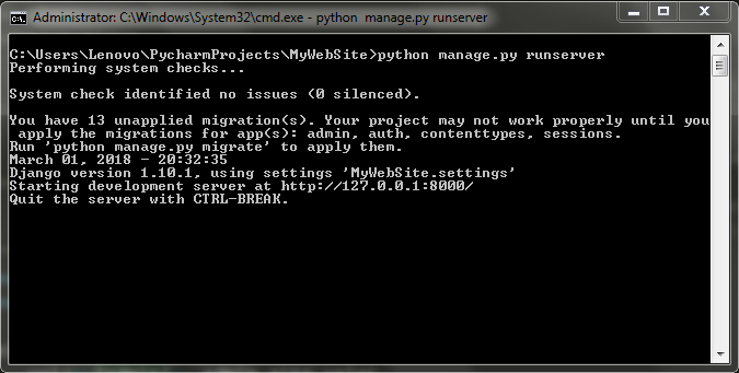 How to create Django Project