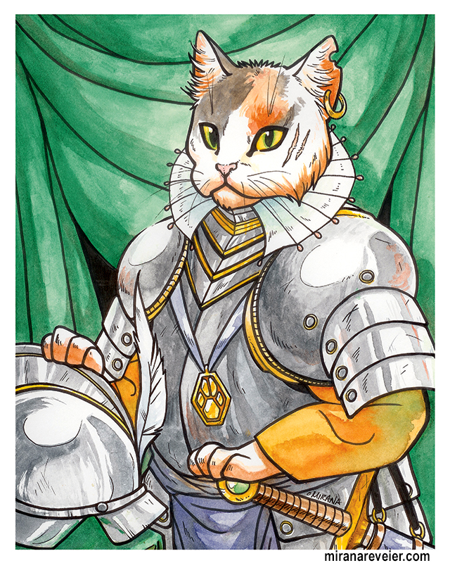 The Art Blog of Mirana Reveier: Art - 2016 Fantasy Cats Series