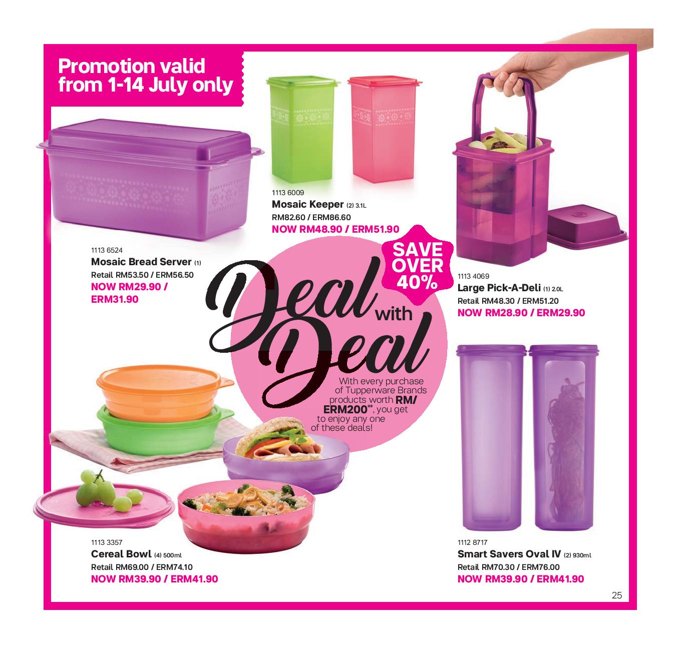 Tupperware Catalog 1 July 2018 - 12 August 2018 | Tupperware Kakakshop | Tupperware Malaysia ...
