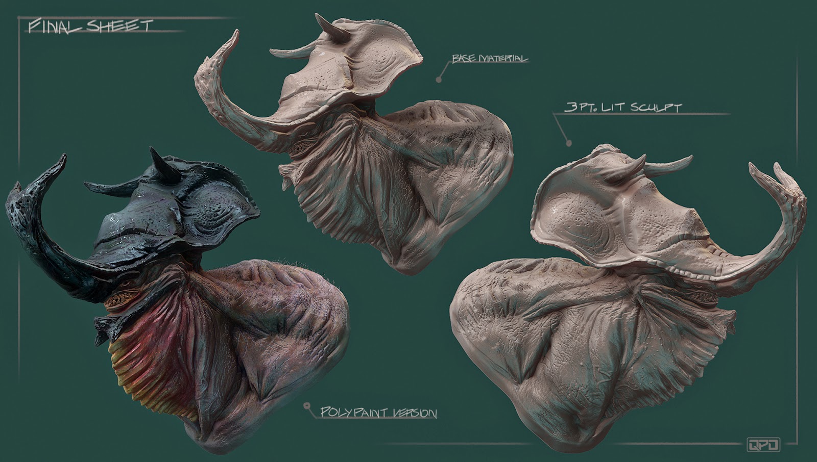 QPD 3D Adventures: Zbrush - Final (Creature Sculpt)