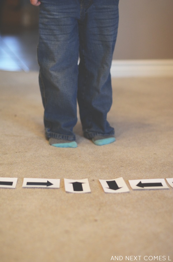 Arrow Jumping Game for Kids with Free Printable | And Next Comes L ...