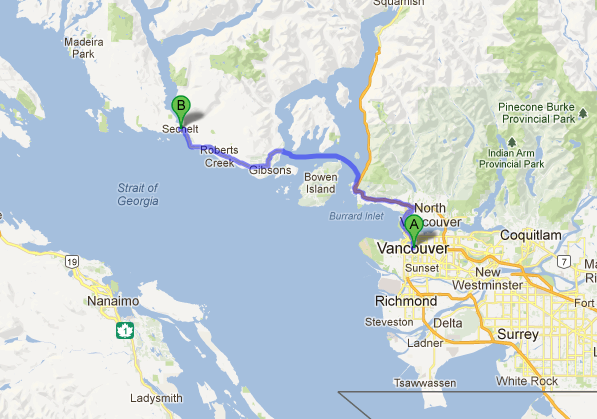 CoucouCanada: Week end sur la Sunshine coast