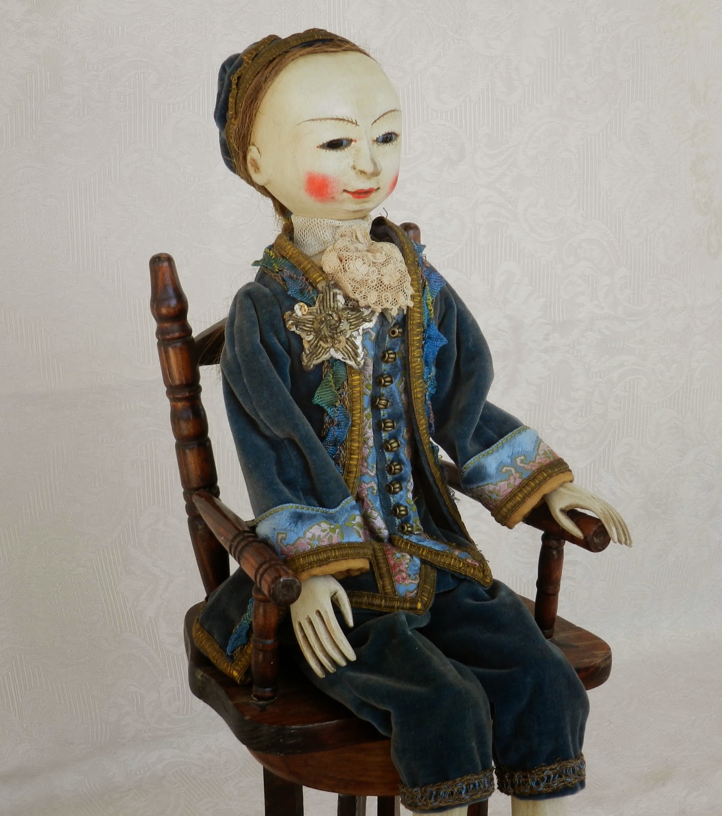 The Old Wooden Sisters: New Queen Anne doll is ready , little gentlemen ...