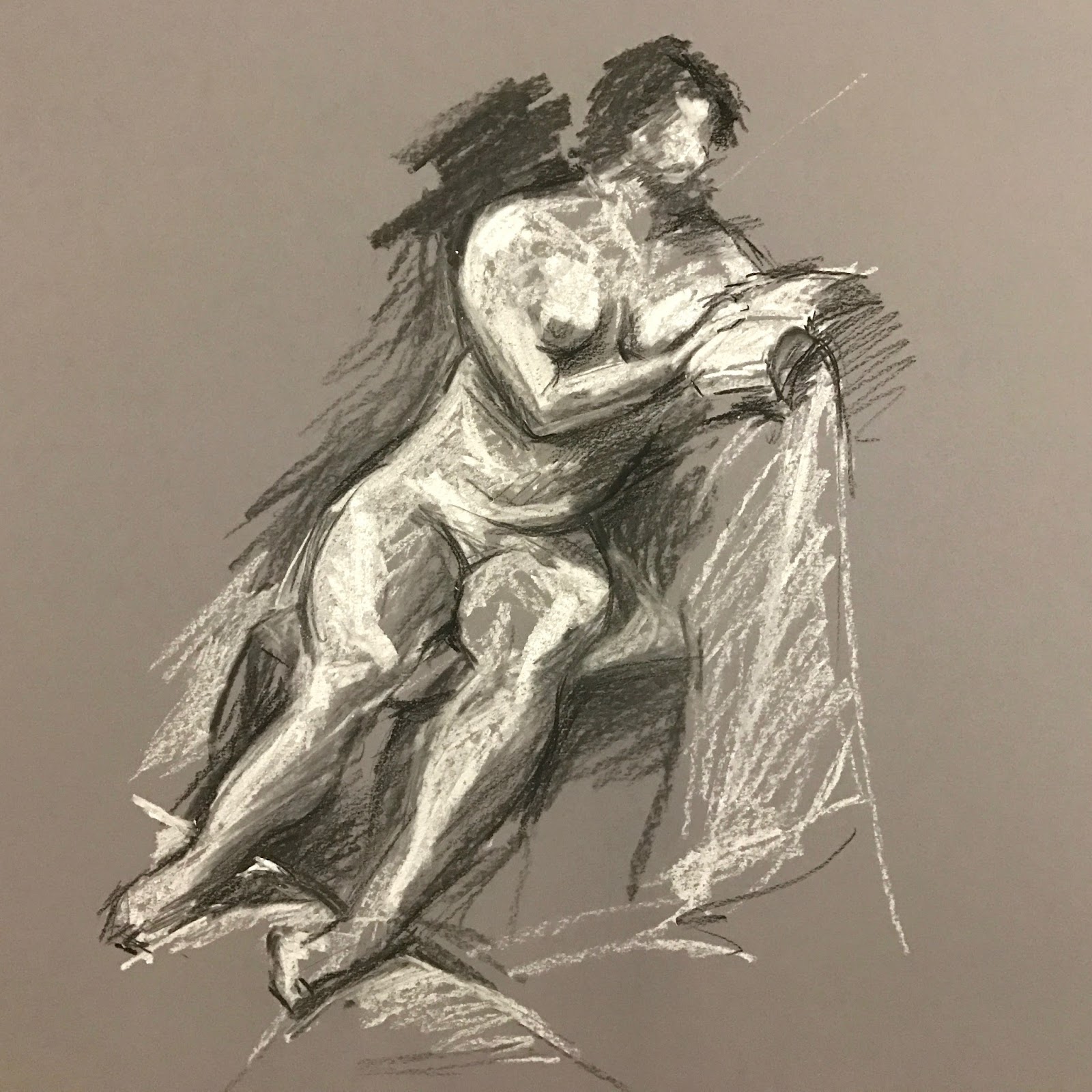 Clare Bowen Artist: Life Drawing no.1