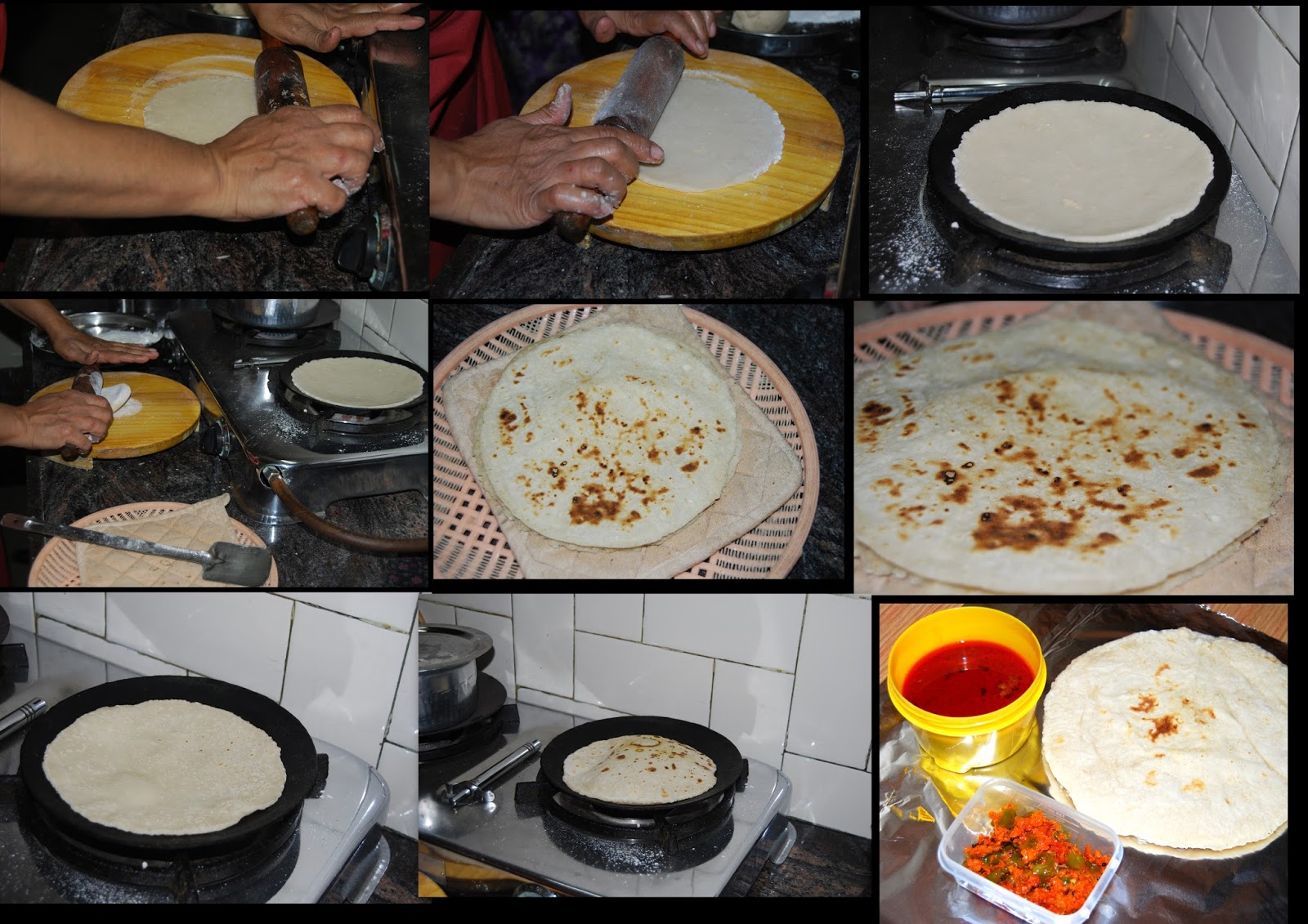 The budget blogger.: Rice Flour Chapati