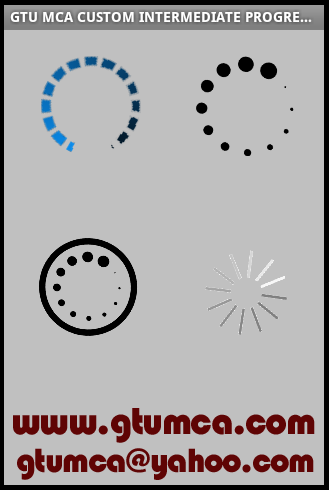 Custom intermediate Progress bar in android ~ android developer