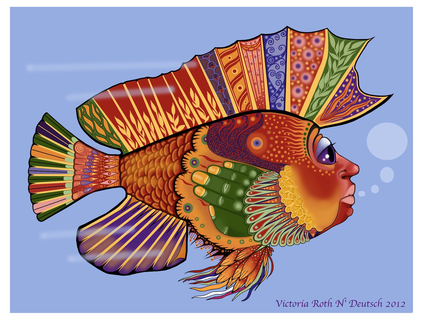Vicki's Art: Designer Fish with Human Traits