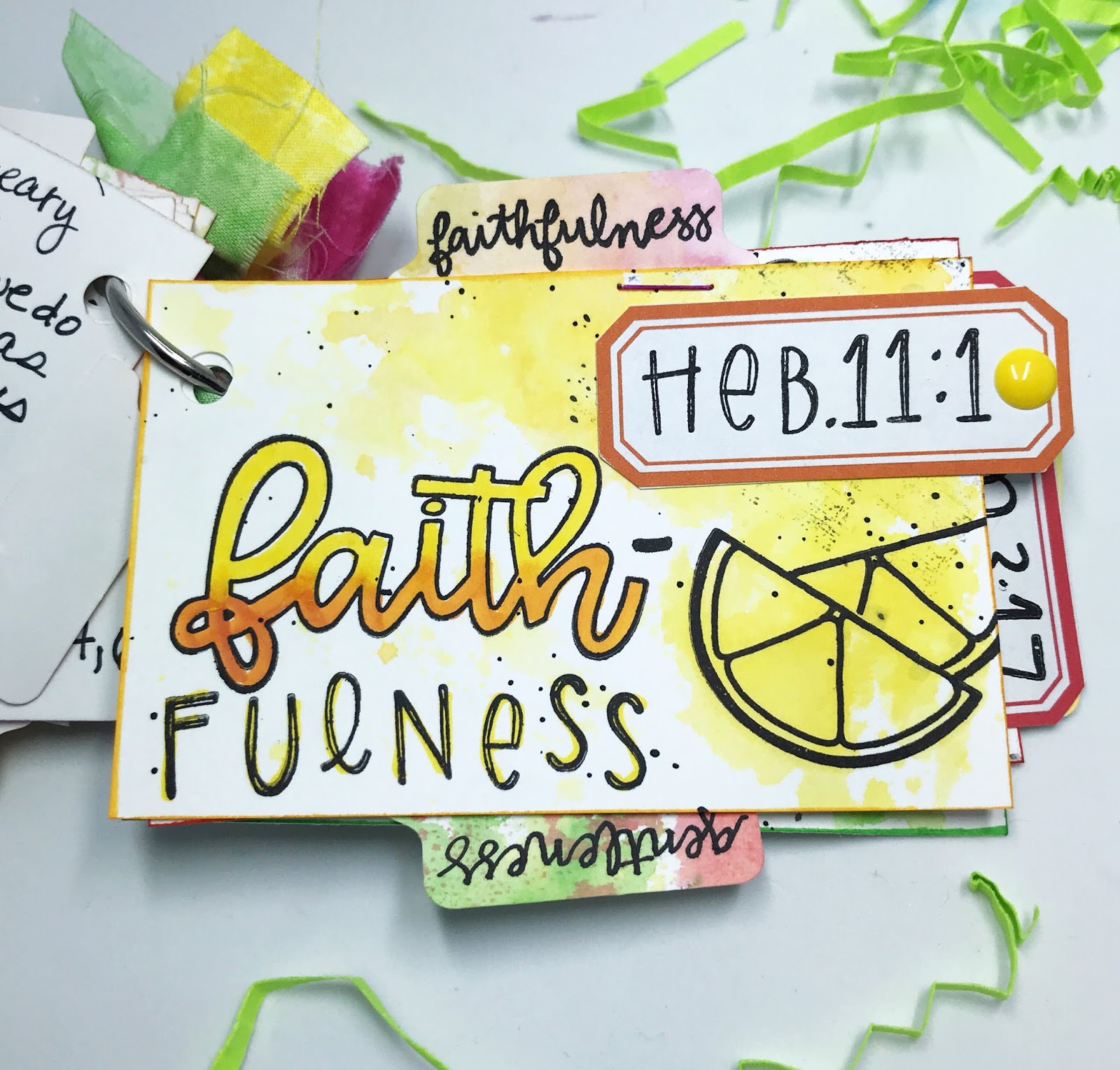 Creative Worship: "Fruit of the Spirit" Bible Verse Mini Flip Book