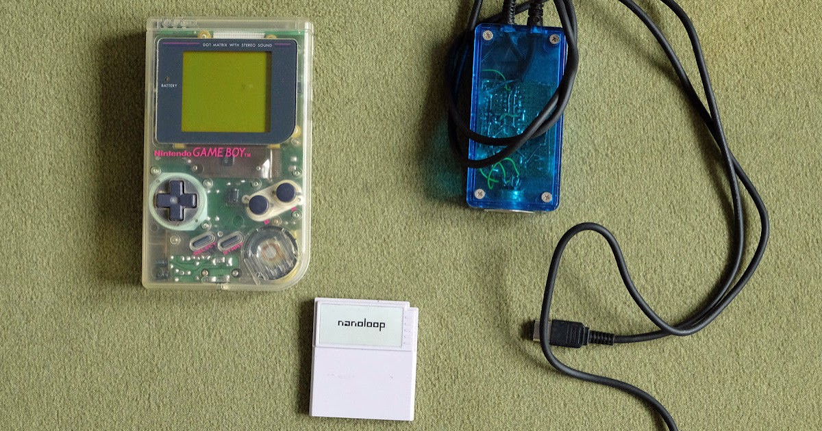 MATRIXSYNTH: Nanoloop Synthesizer Sequencer V1.x + Gameboy Classic + Midi Sync Adapter