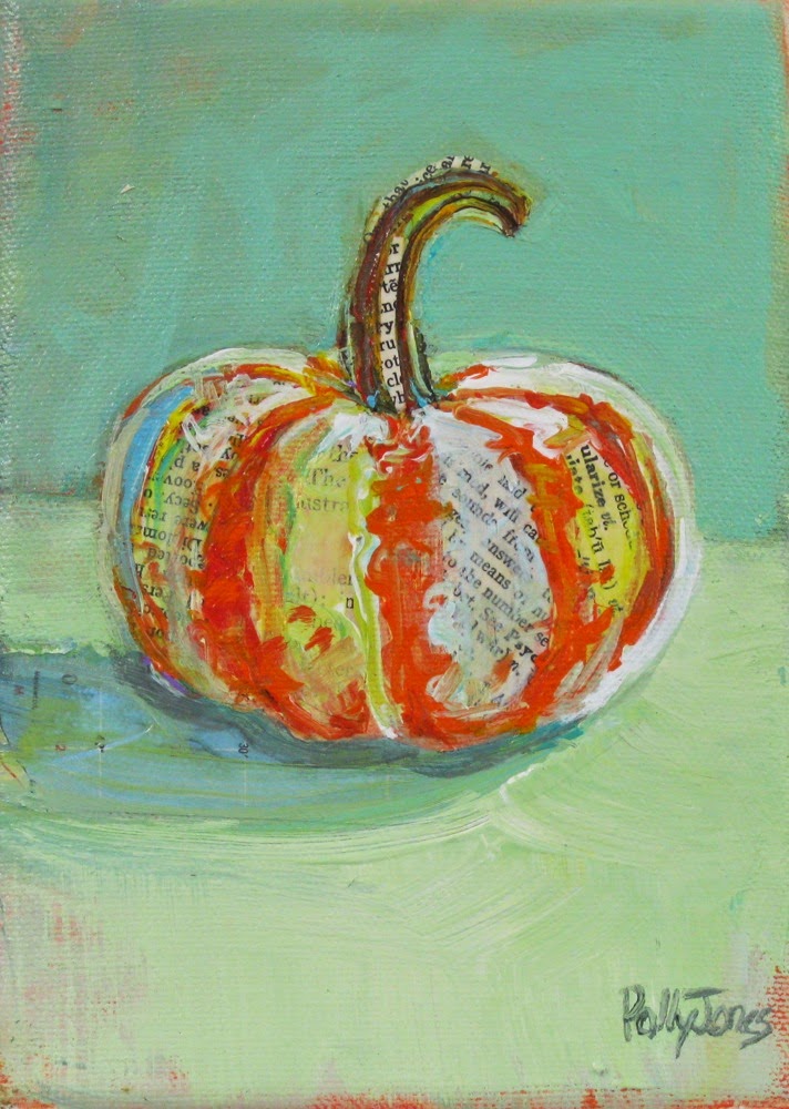 Small Wonders Daily Paintings by Polly Jones: This years early pumpkin ...