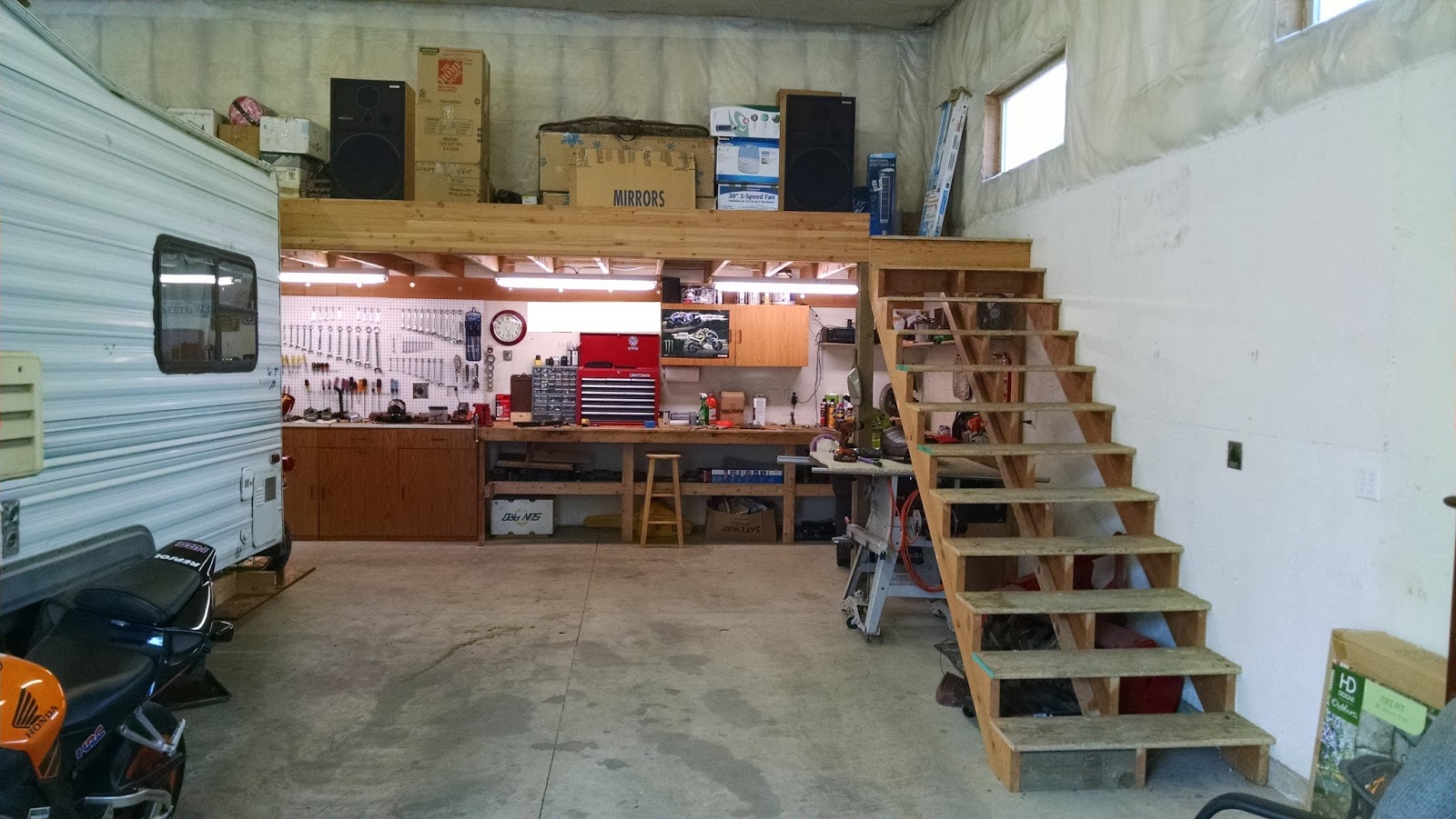 Spud's blog: Shop Improvement #3: Installing Safety Rails