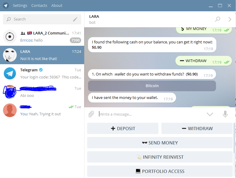 Lara also makes it convenient for you to interact with other users of ...
