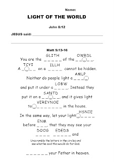 Growing Kids in Grace: Light of the World