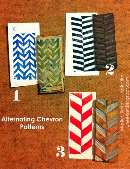 TUTORIAL ::Chevron Stamp:: | Martice Smith Fine Art + Design Blog