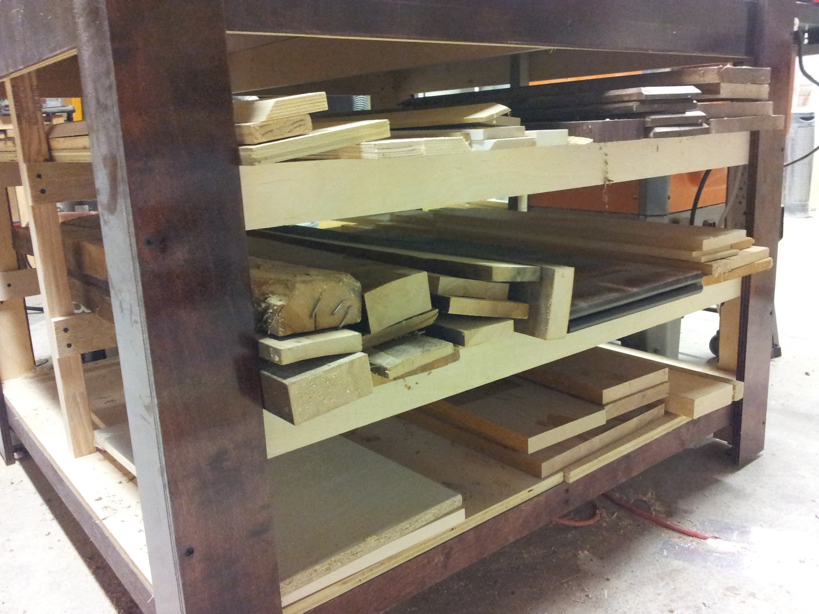 Chad's Workshop: Some wood storage