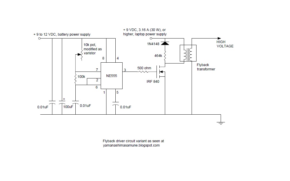 THORPNICS: High voltage experiments: Part 3 - Homemade flyback ...