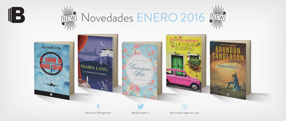 El Mirador Nocturno: Novedades editoriales de enero de Ediciones B
