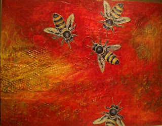Gail Baker Art: No bees in the rain